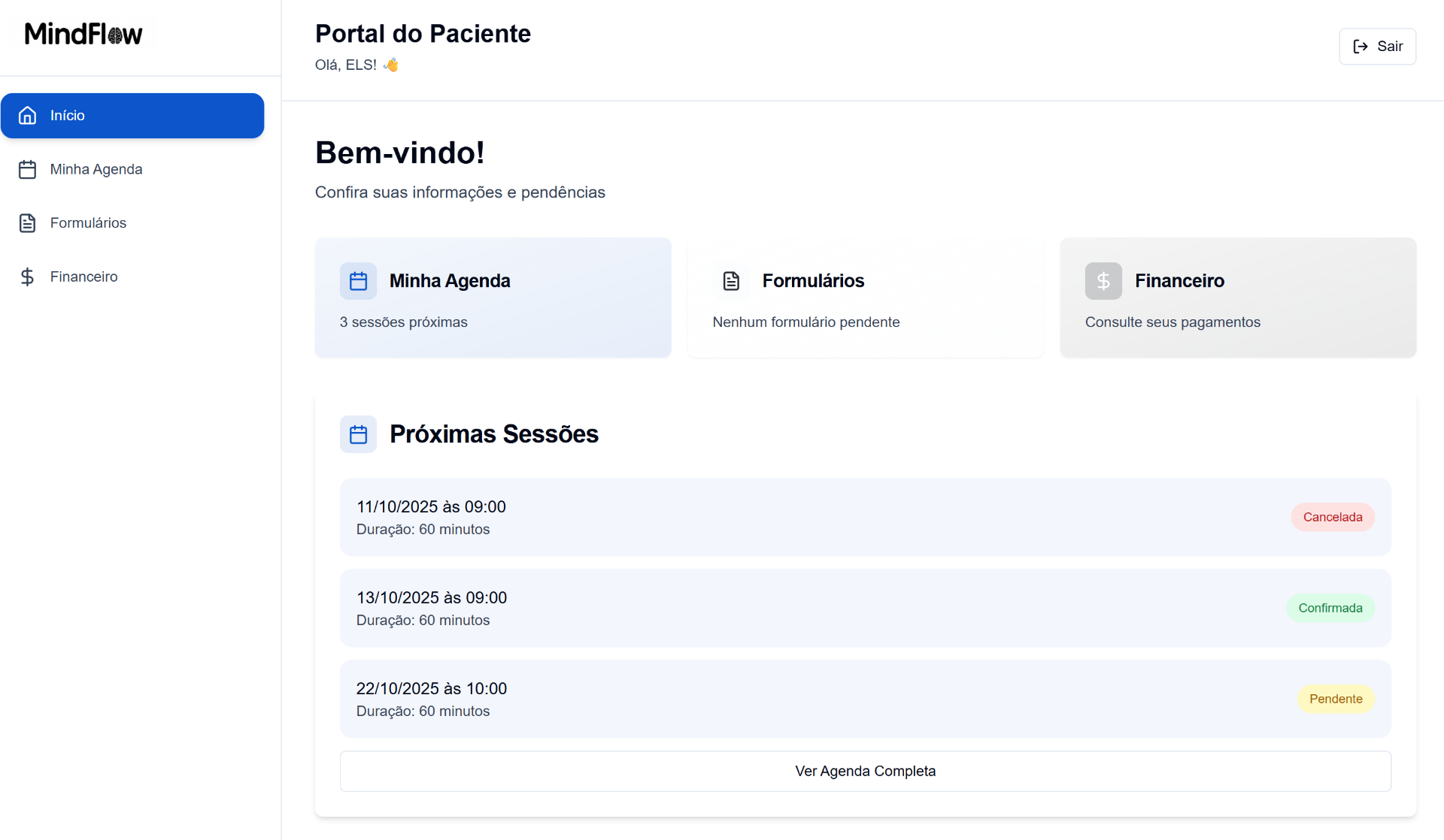 MindFlow - Plataforma para Psicólogos | Gestão Clínica Completa